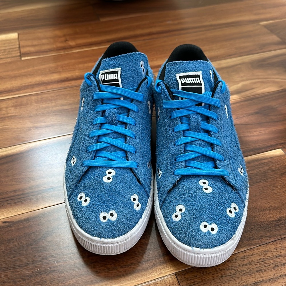 Puma X Sesame Street Cookie Monster Blue Suede /White… - Gem